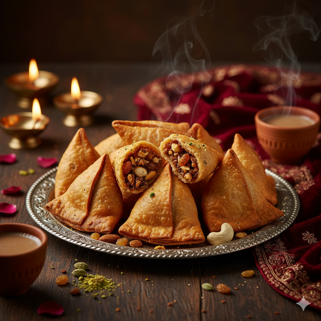 Nutty Mini Samosa – Mithai